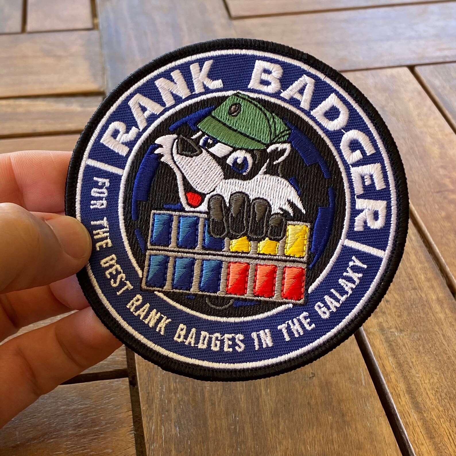 Rank Badger embroidered patch | Etsy