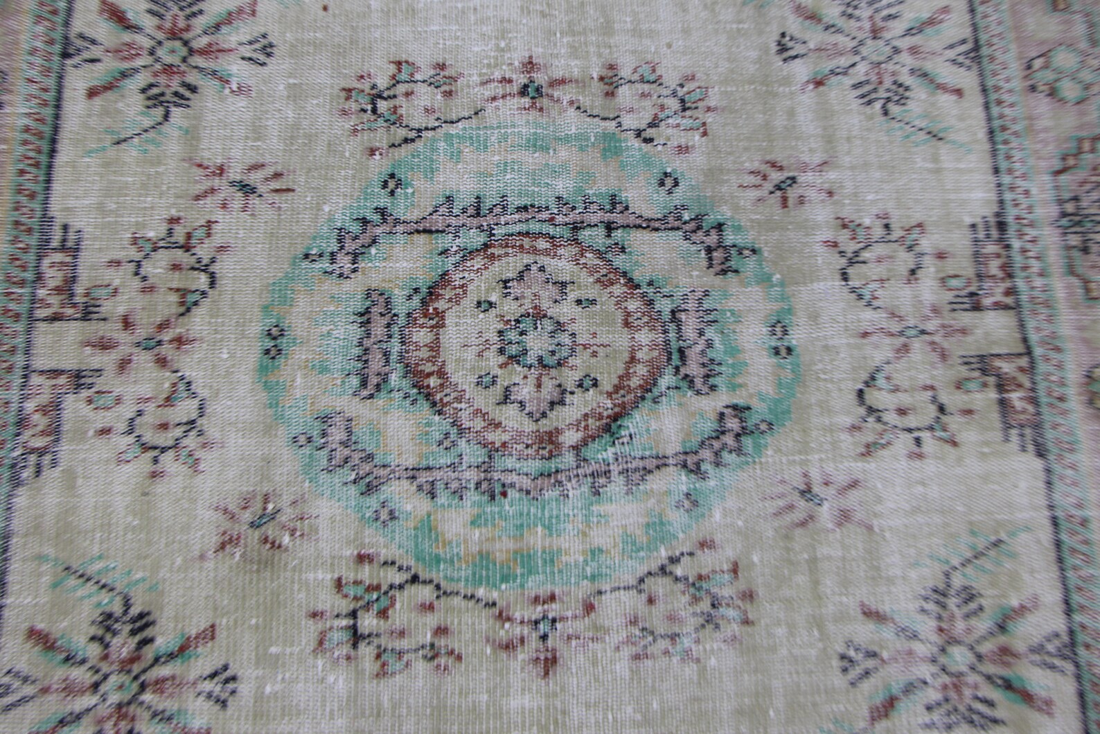 Green area rug Large vintage rug Bohemian rug Free Shipping | Etsy