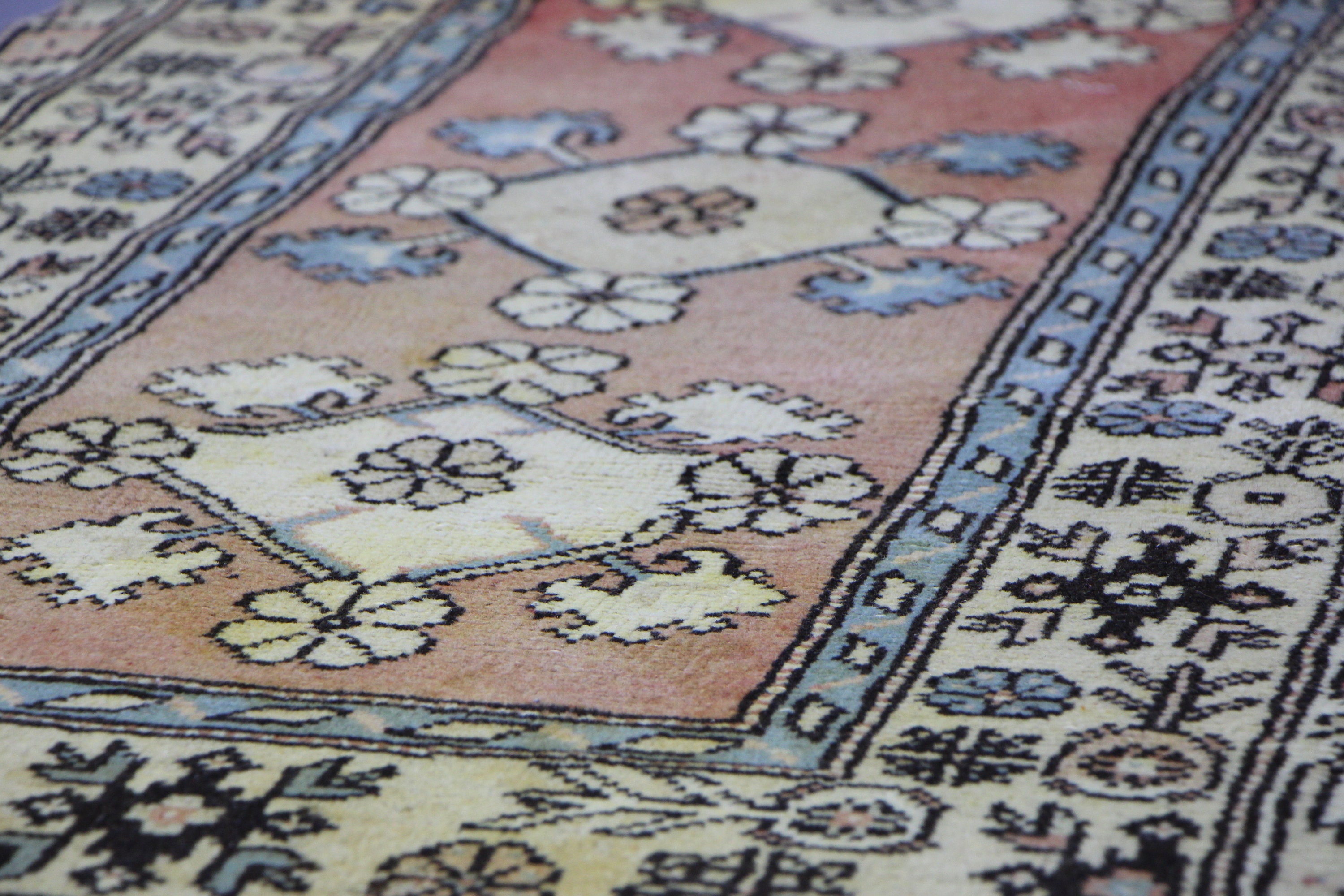 Turkish area rug Vintage rug Handmade rug Faded orange rug | Etsy