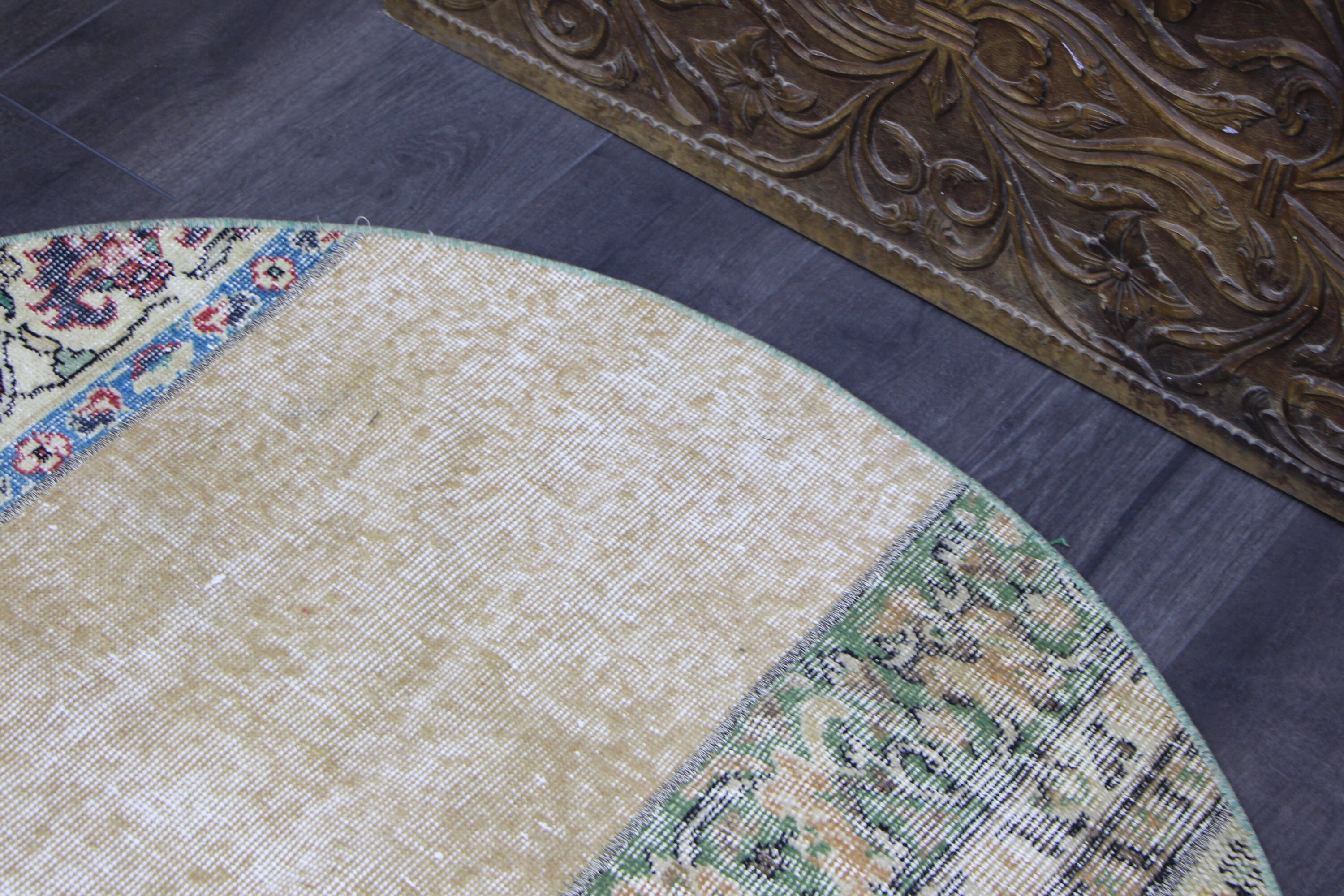 Round Turkish Rug Boho Rug Turkey Rug 4.1 X 4.1 Ft Circle | Etsy