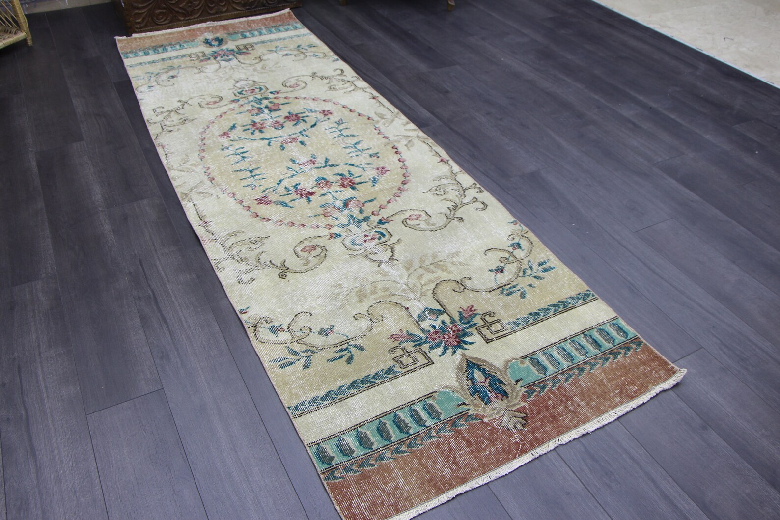 Boho rug Turkish oriental rug Vintage rug Handmade wool | Etsy