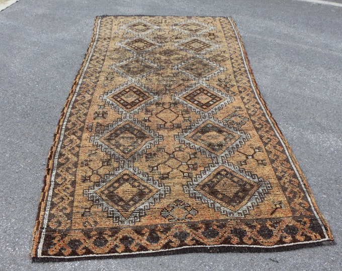 Vintage Rug Runner Rug Geometric Design Rug Free Shipping - Etsy