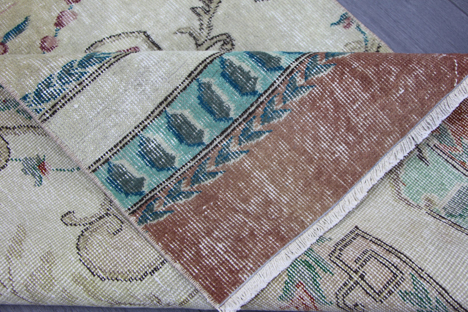 Boho Rug Turkish Oriental Rug Vintage Rug Handmade Wool - Etsy