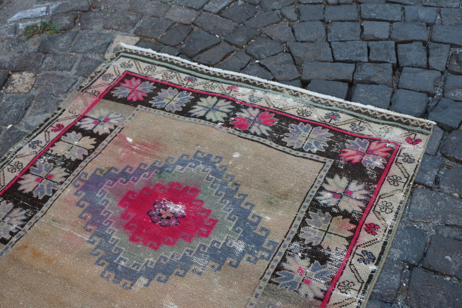 Colorful Vintage Rug Turkish Rug 4.1 X 8.3 Ft. Free Shipping - Etsy