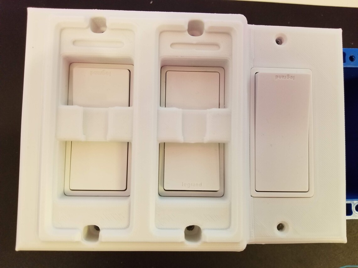 The Original Philips Hue 2 Stealth Decora Switch 3 Gang Cover/plate - Etsy