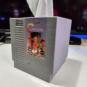 NES Cartridge Contra Tissue Cover Box - Etsy