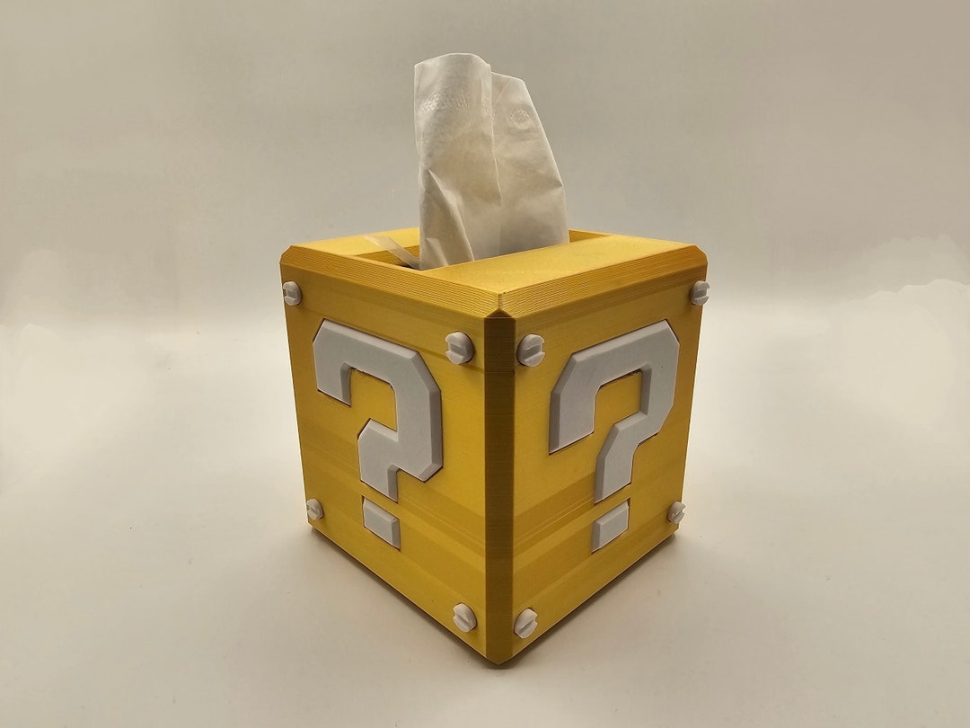 Super Mario Item Box question Box Tissue Cover - Etsy