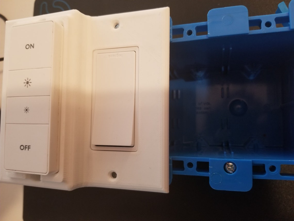 The Original Philips Hue Stealth Decora 2 Gang Dimmer Cover/plate - Etsy