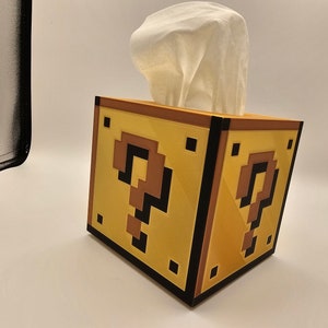 Super Mario 8bit Item Box (question Box) Tissue Cover - Etsy