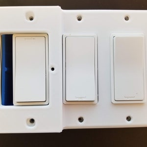The Original Philips Hue Low Pro Stealth Decora Spacer + 2 Gang Decora ...
