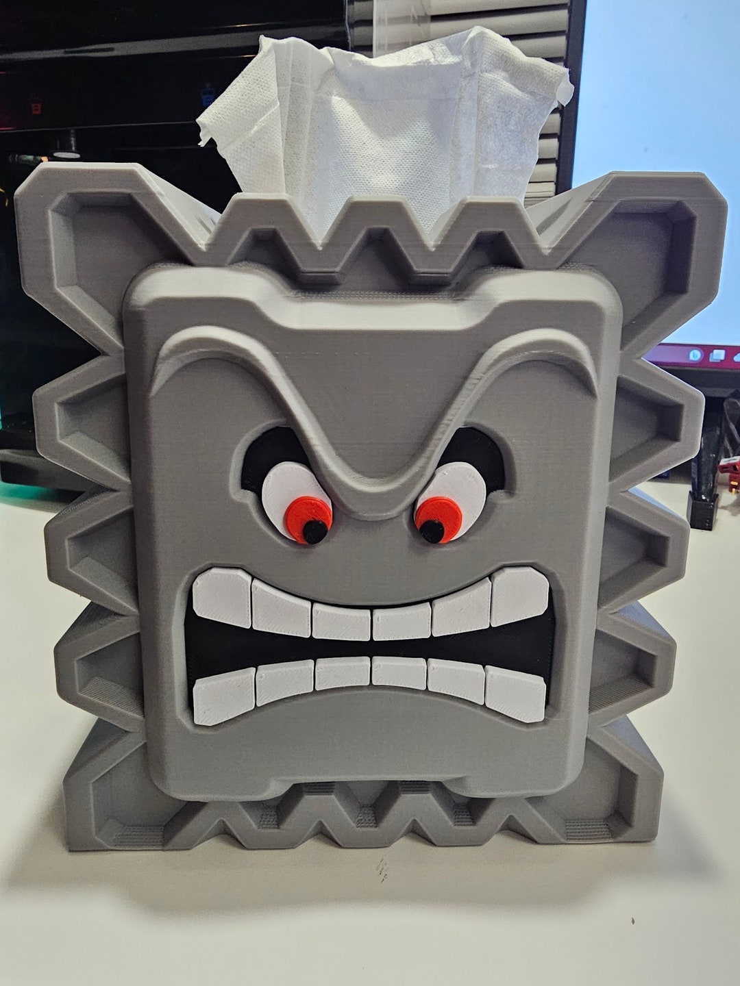 The Original - Super Mario Thwomp Tissue Box Cover - Etsy