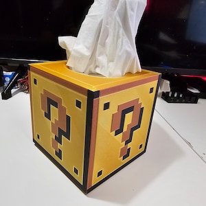 Super Mario 8bit Item Box (question Box) Tissue Cover - Etsy