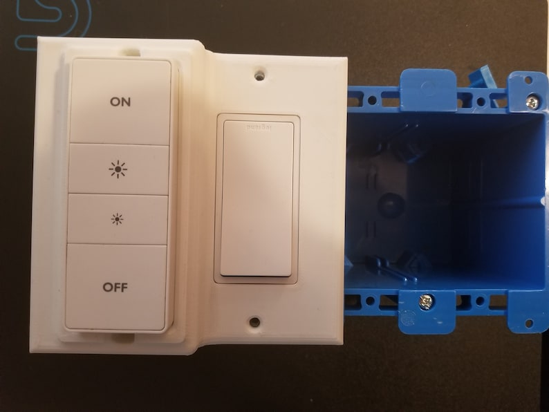 The Original Philips Hue Stealth Decora 2 Gang Dimmer Cover/plate - Etsy