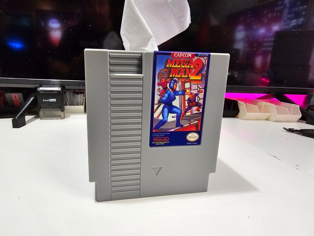 NES Cartridge Mega Man 2 Tissue Cover Box - Etsy