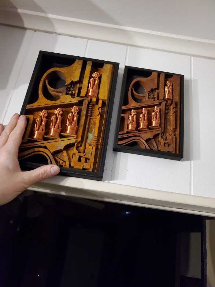 H.R. Giger Birth Machine Inspired 3D Framed Wall/desk Decor - Etsy