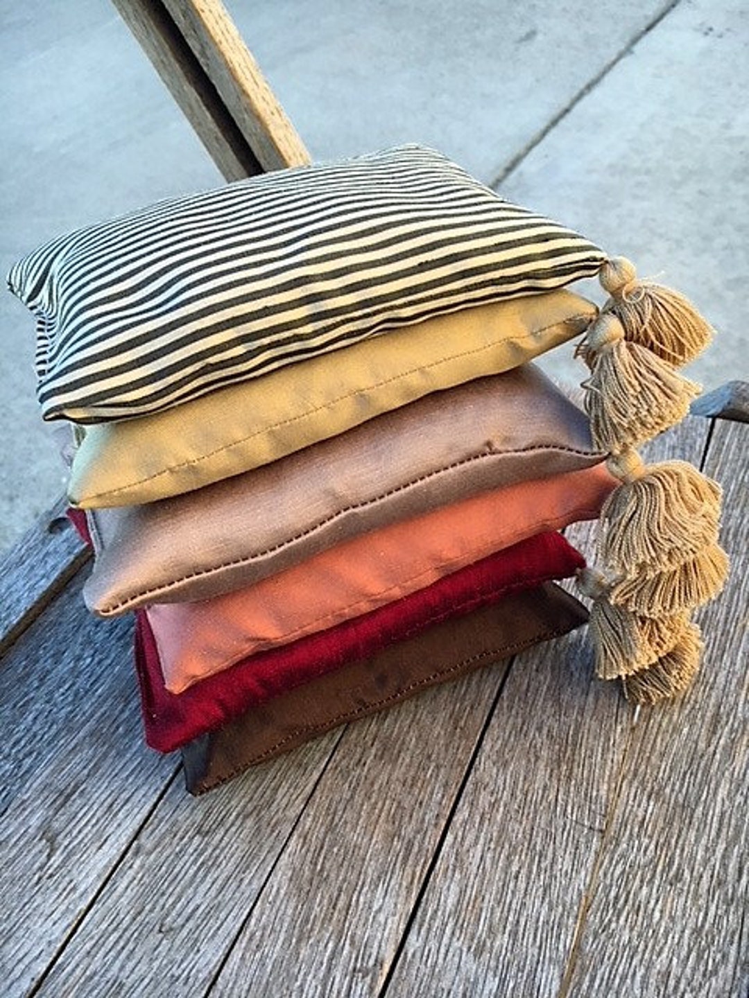 Lavender Sachet French Lavender Silk Sachet W Gold Tassel - Etsy