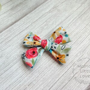 Hidden Rosary Floral - Bright Watercolor- Catholic- Bow - Gift - Clip ...