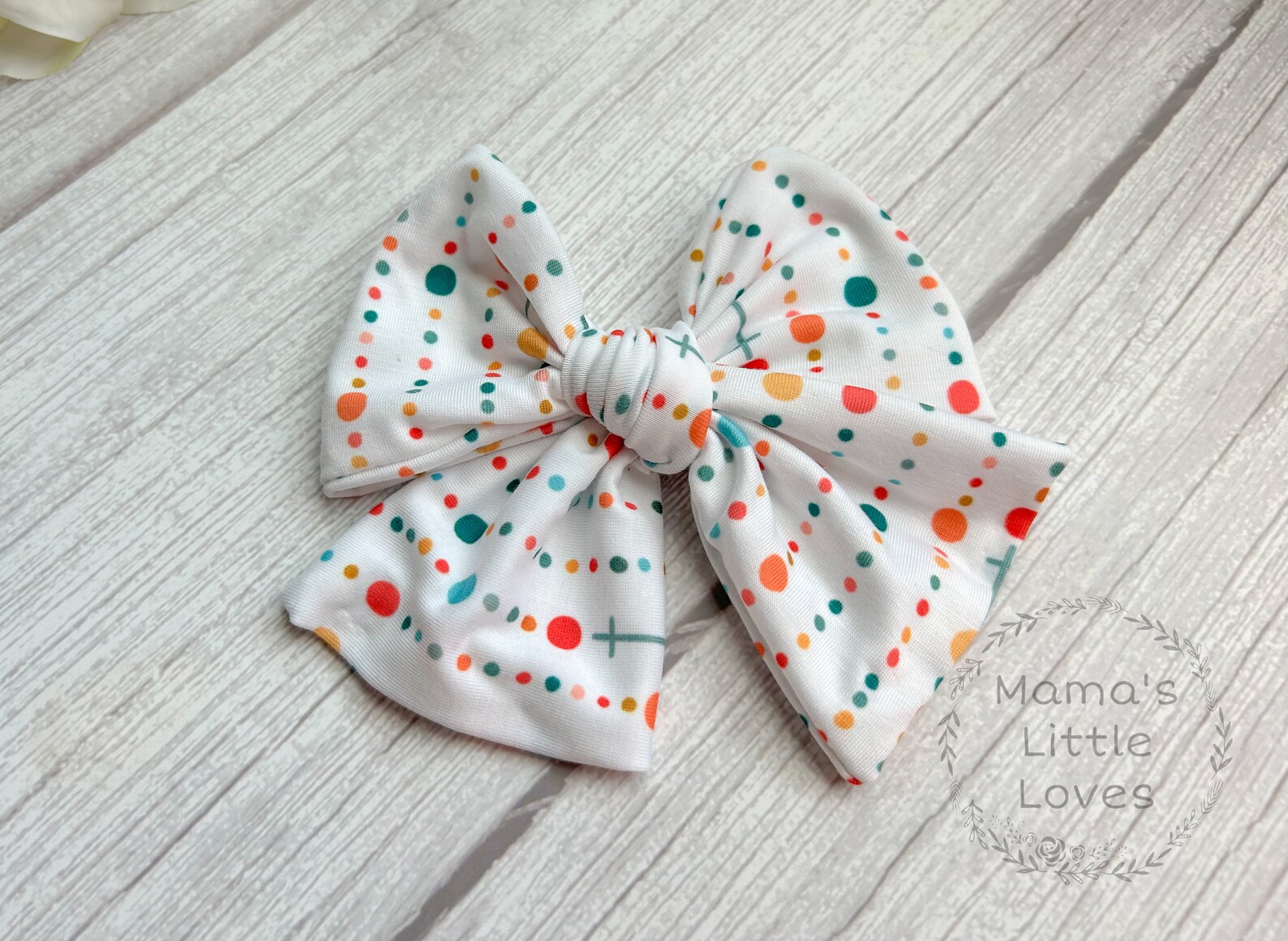 Joyful Rosary - Bright - Colorful- Catholic- Bow - Gift - Clip - Nylon ...