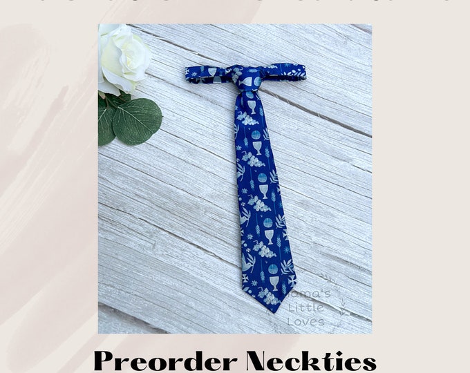 Satin -communion - Holy Spirit - Eucharist - Blue Background- Necktie ...
