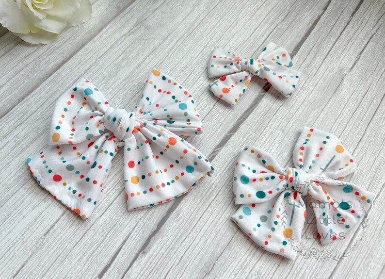 Joyful Rosary - Bright - Colorful- Catholic- Bow - Gift - Clip - Nylon ...