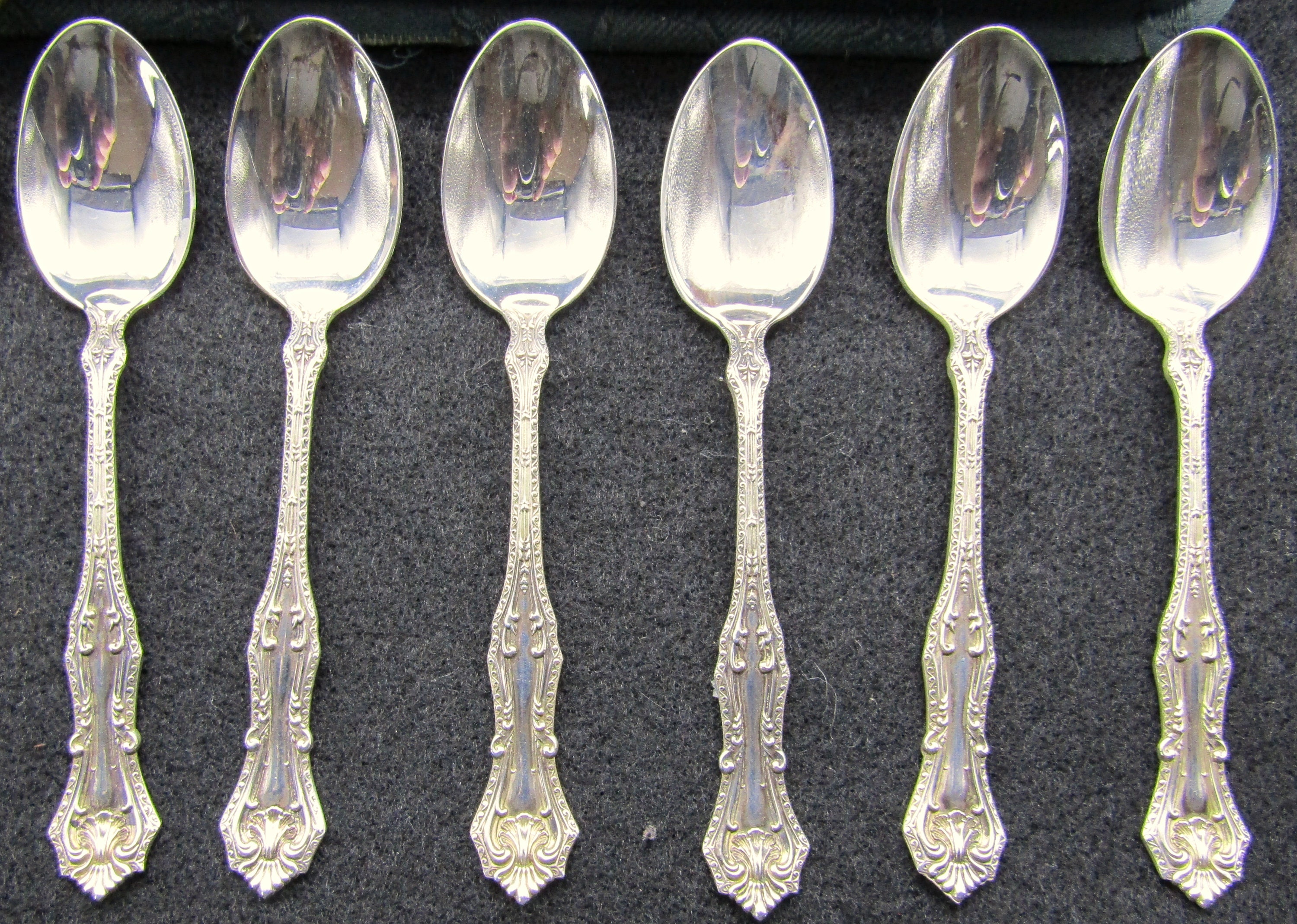 Simpson Hall Miller Sterling Silver Demitasse Spoons in Original Box ...