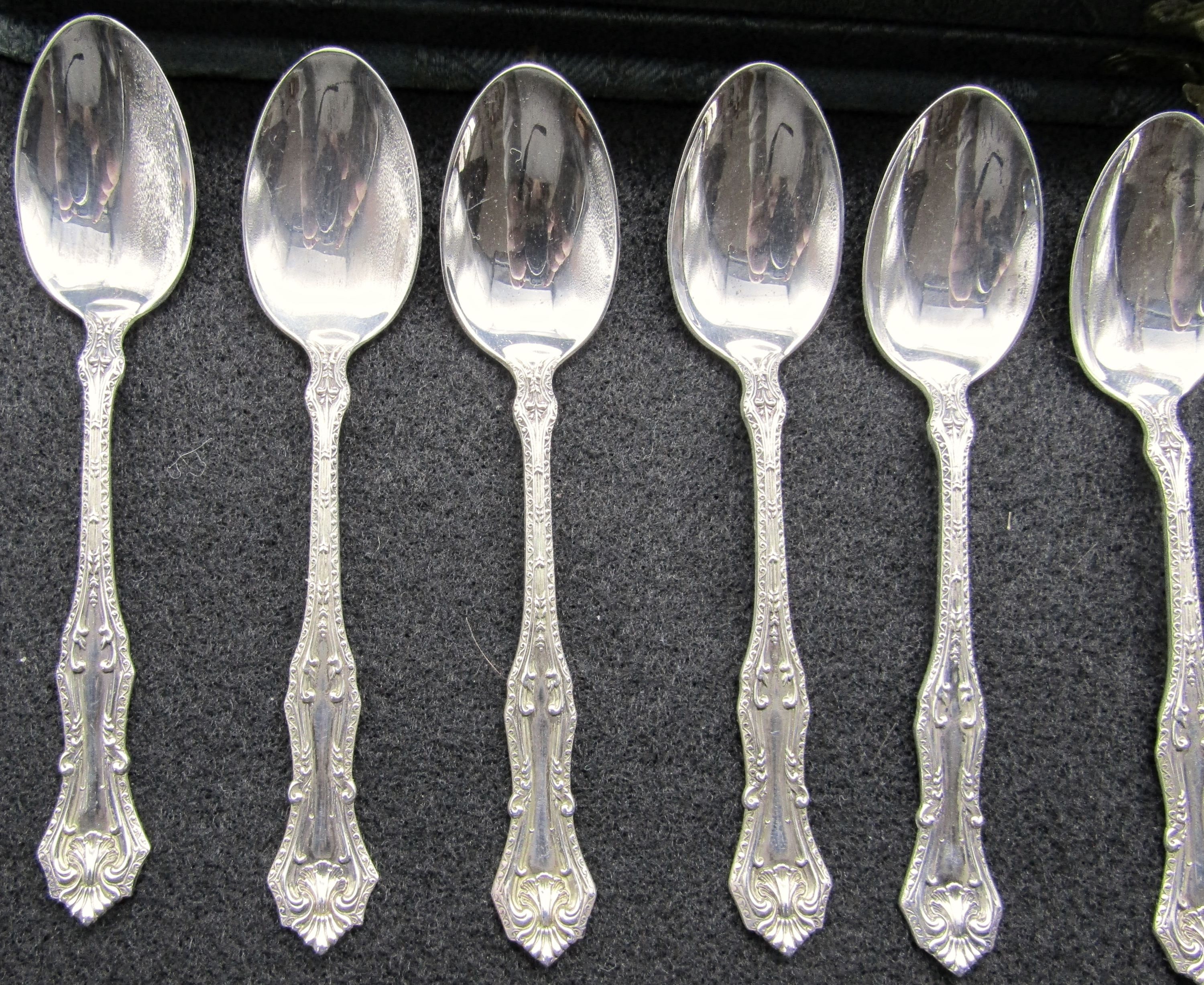 Simpson Hall Miller Sterling Silver Demitasse Spoons in Original Box ...