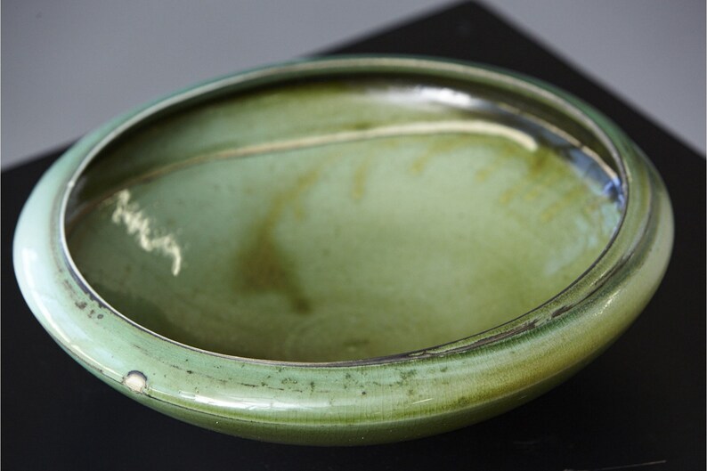 Chris Staley Studio Pottery Bowl Hand Thrown Beautiful Glaze - Etsy