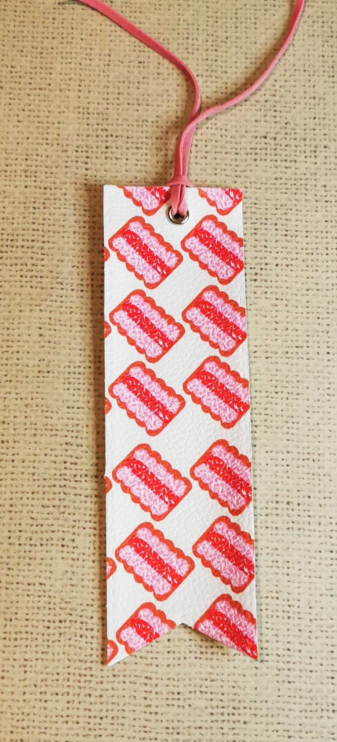 Vo Vo Printed Faux Leather Bookmark - Etsy