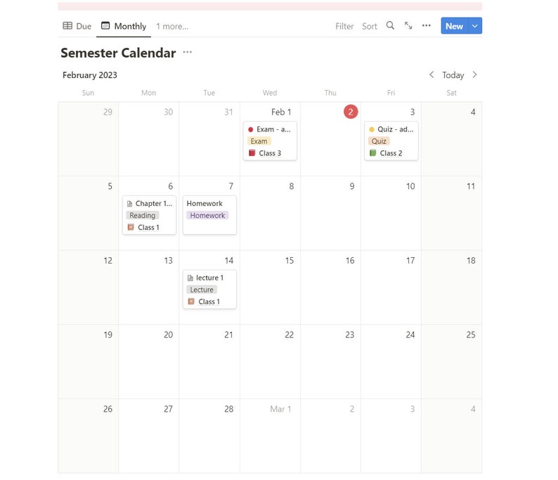 Notion Semester Overview Template - Etsy Notion Semester Overview Template - Etsy