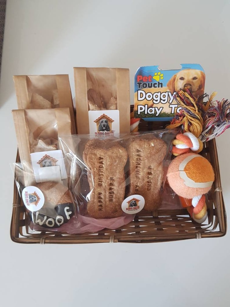 Medium Dog Treat Hamper. Hamper Filled With Treats and Toys. - Etsy