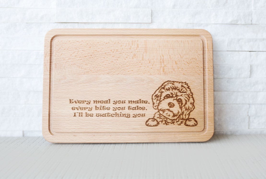 Custom Pet Chopping Board I Custom Engraved Wooden Board I Dog Chopping ...