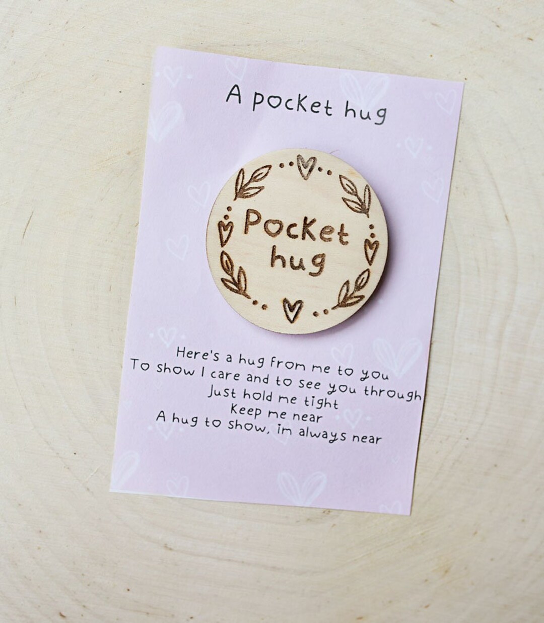 Pocket Hug Token Love Gift Thinking of You Miss You Gift Missing You ...