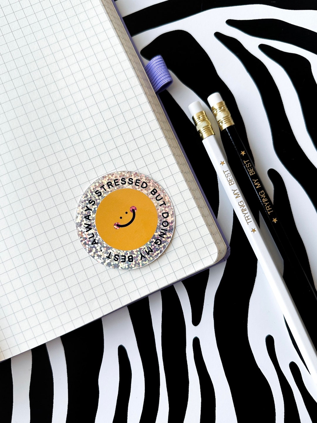 Always Stressed Sticker, Planner Stickers, Bullet Journal Sticker ...