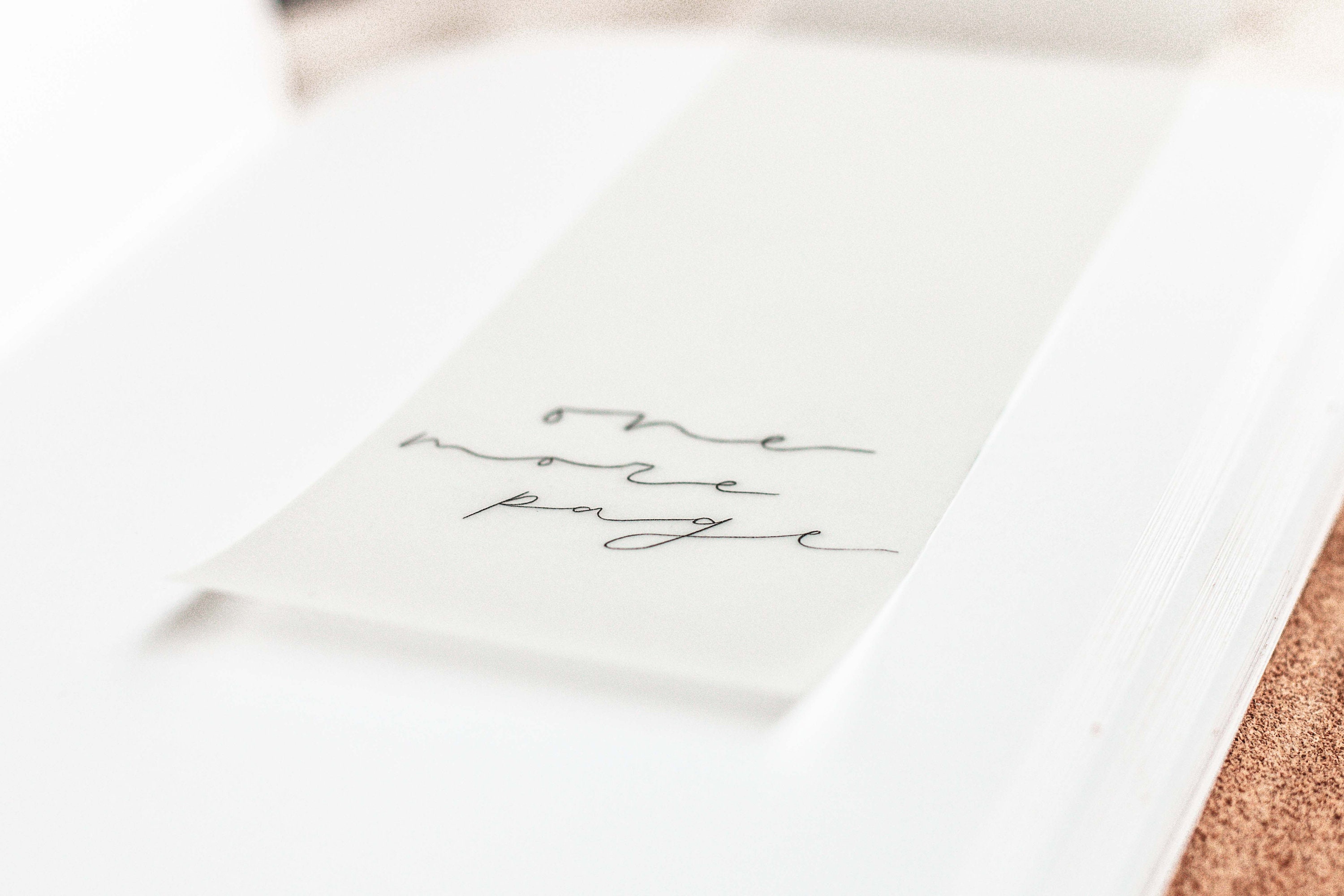 Boho Set of Bookmarks | Vellum Minimalist Booklover Bookmark | Reading ...