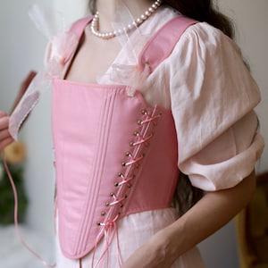 Modernised 18th Century Style Stays bliss Reversible Over Bust Corset ...