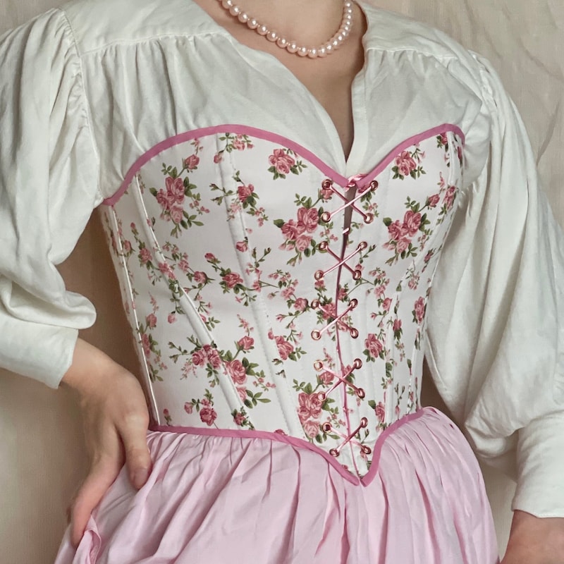 Vintage Style Corset - Etsy