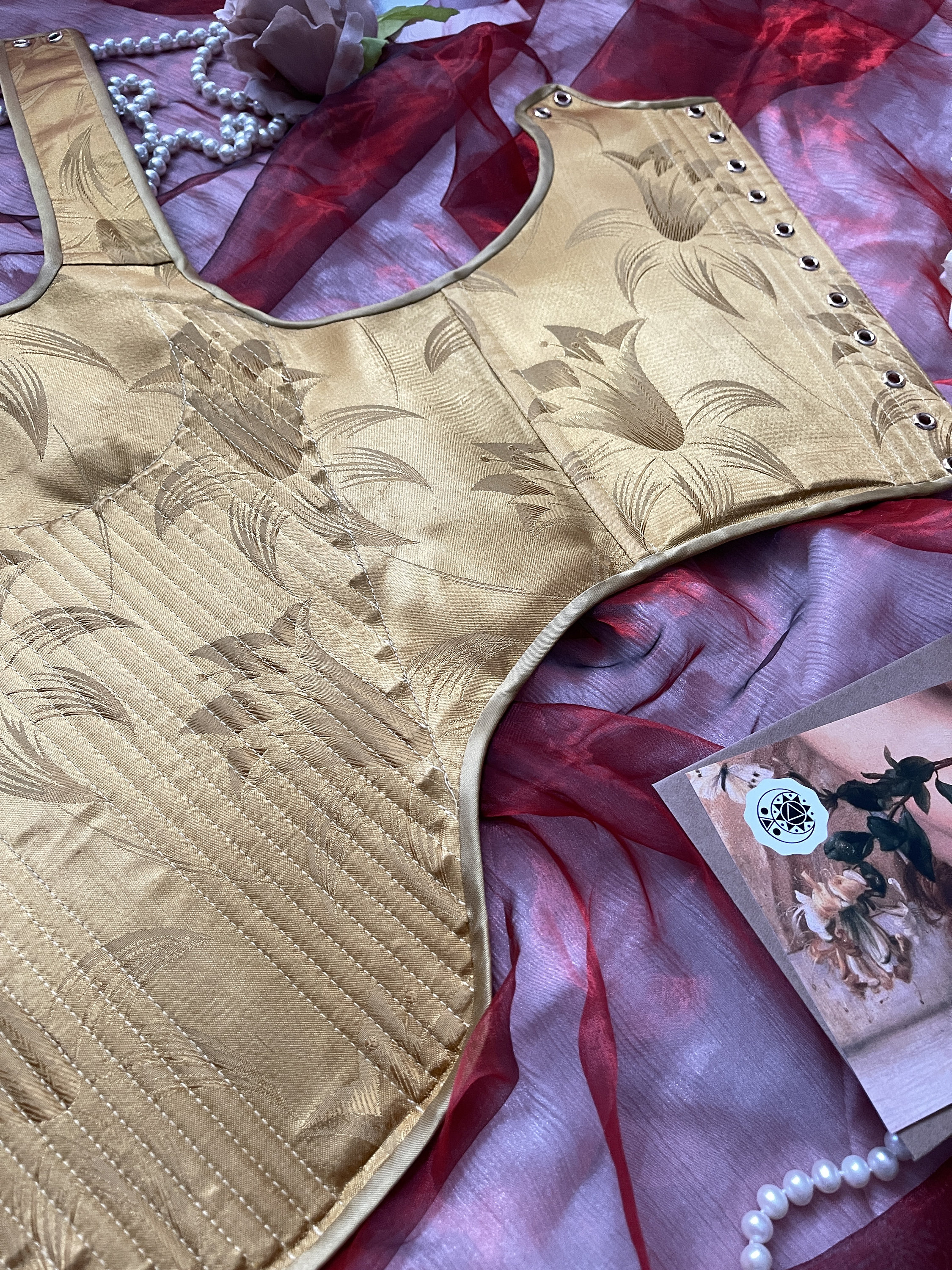 Ready Made Reversible Tudor Corset: 16th Century Style Stays, M-L - Etsy