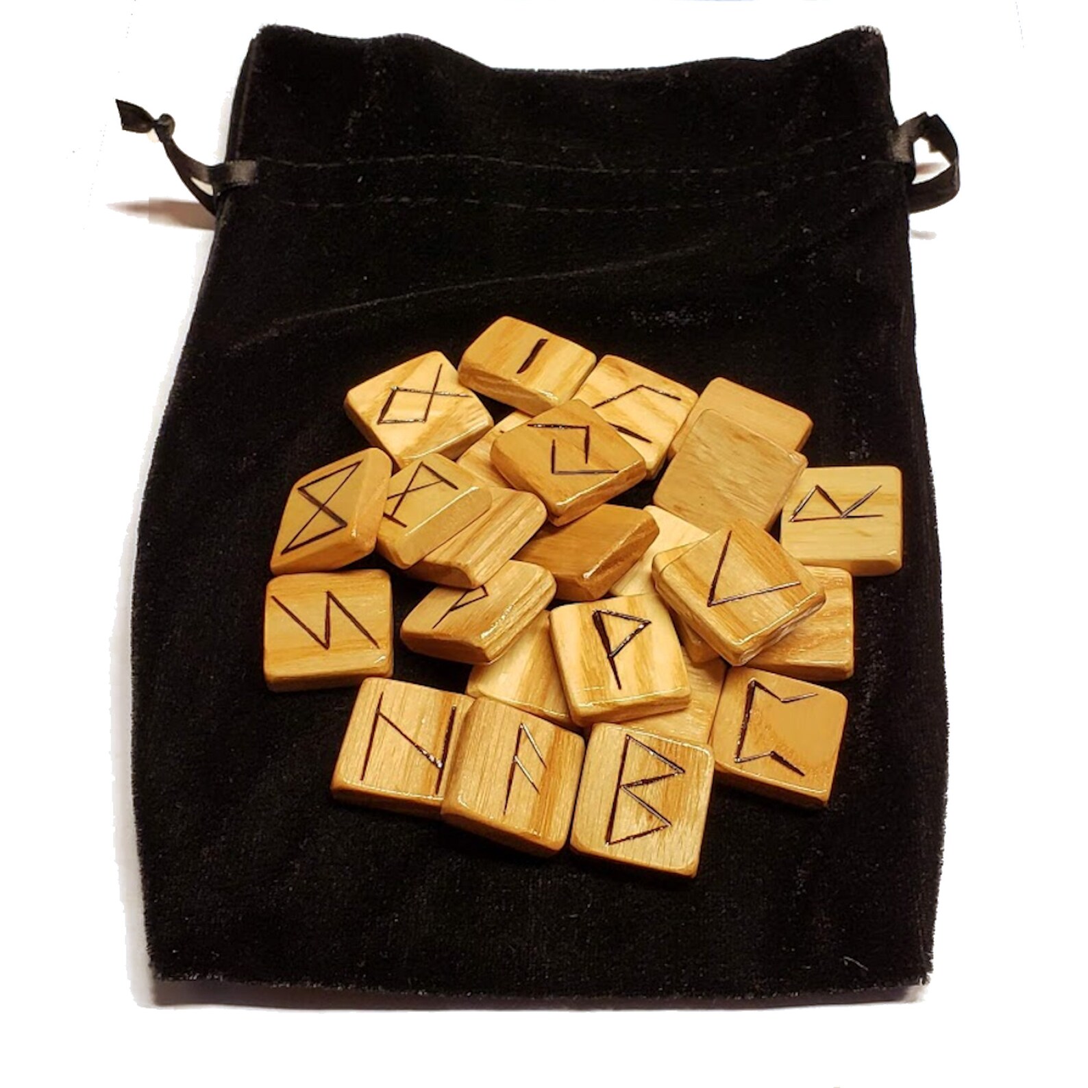 Wooden Runes Set With Woodburned Elder Furthark Alphabet - Etsy