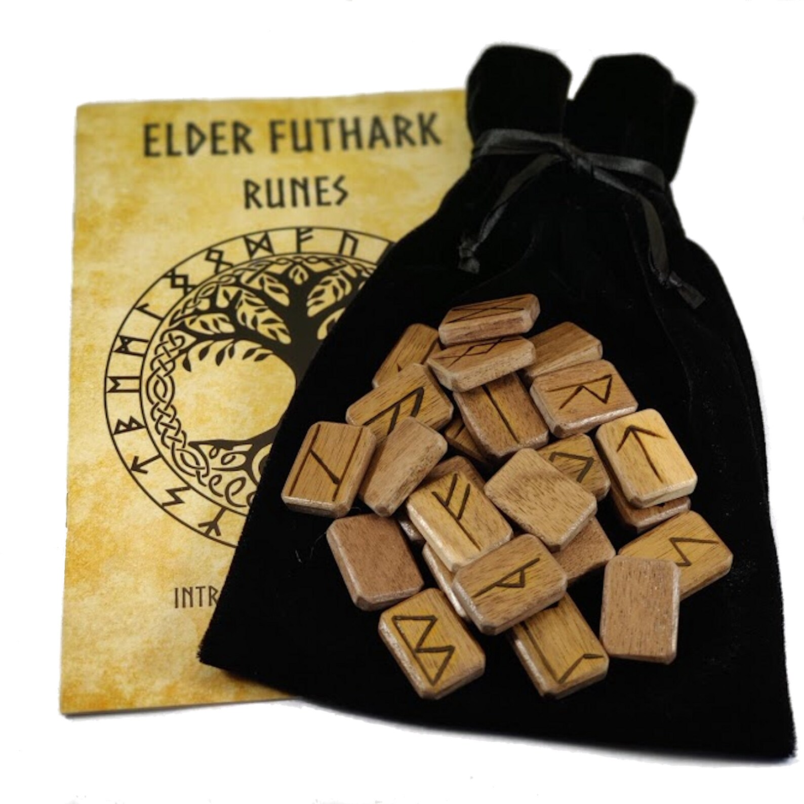 Wooden Runes Set With Woodburned Elder Furthark Alphabet - Etsy