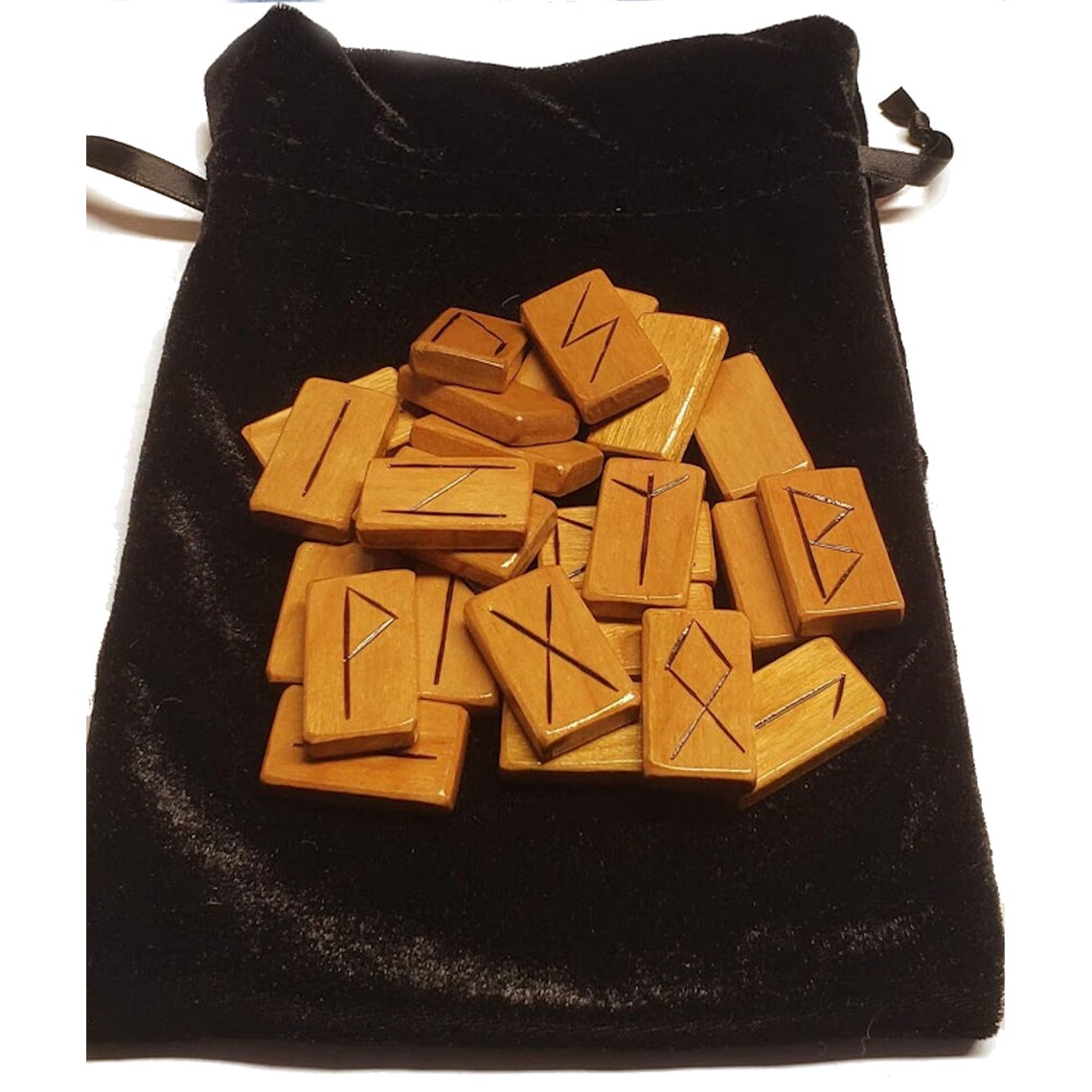 Wooden Runes Set With Woodburned Elder Furthark Alphabet - Etsy