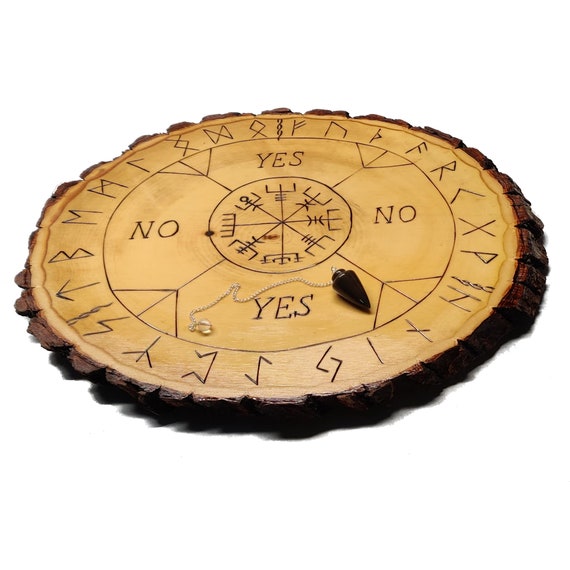 Rune Pendulum Board Wooden Divination Board With Pendulum - Etsy