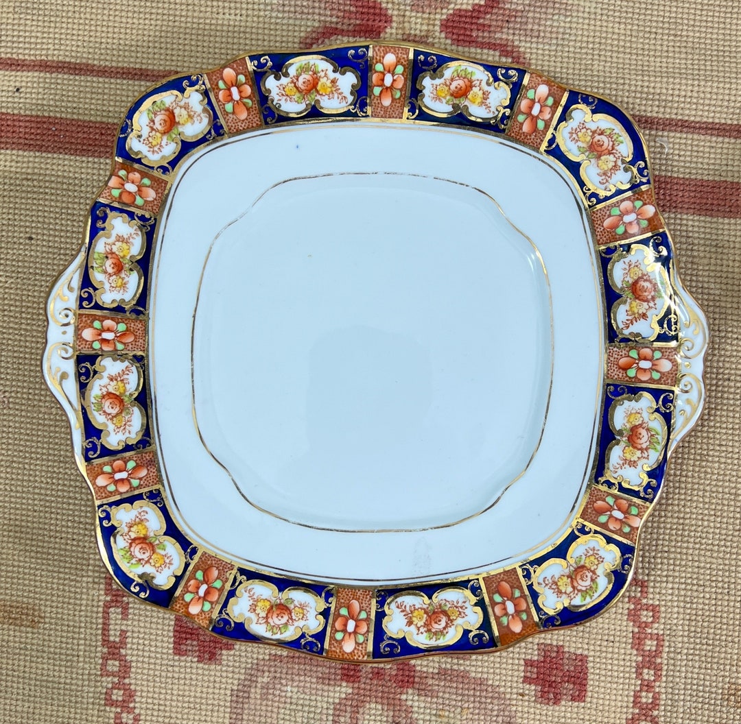 Royal Albert Crown China Square Serving Plate in the Fabulous Imari ...