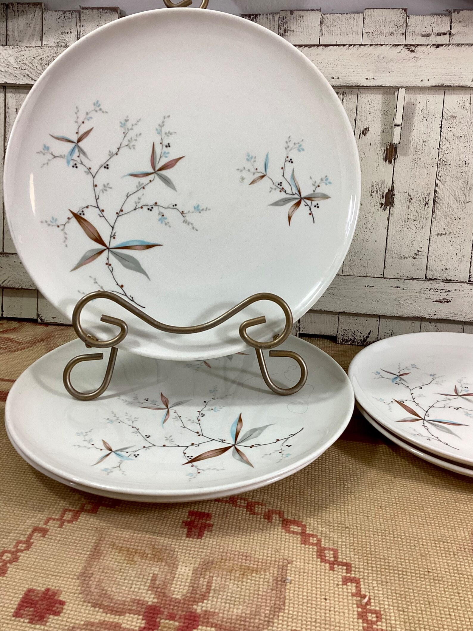 Vintage Syracuse China Plates: Finesse Atomic Dinnerware Set - Etsy