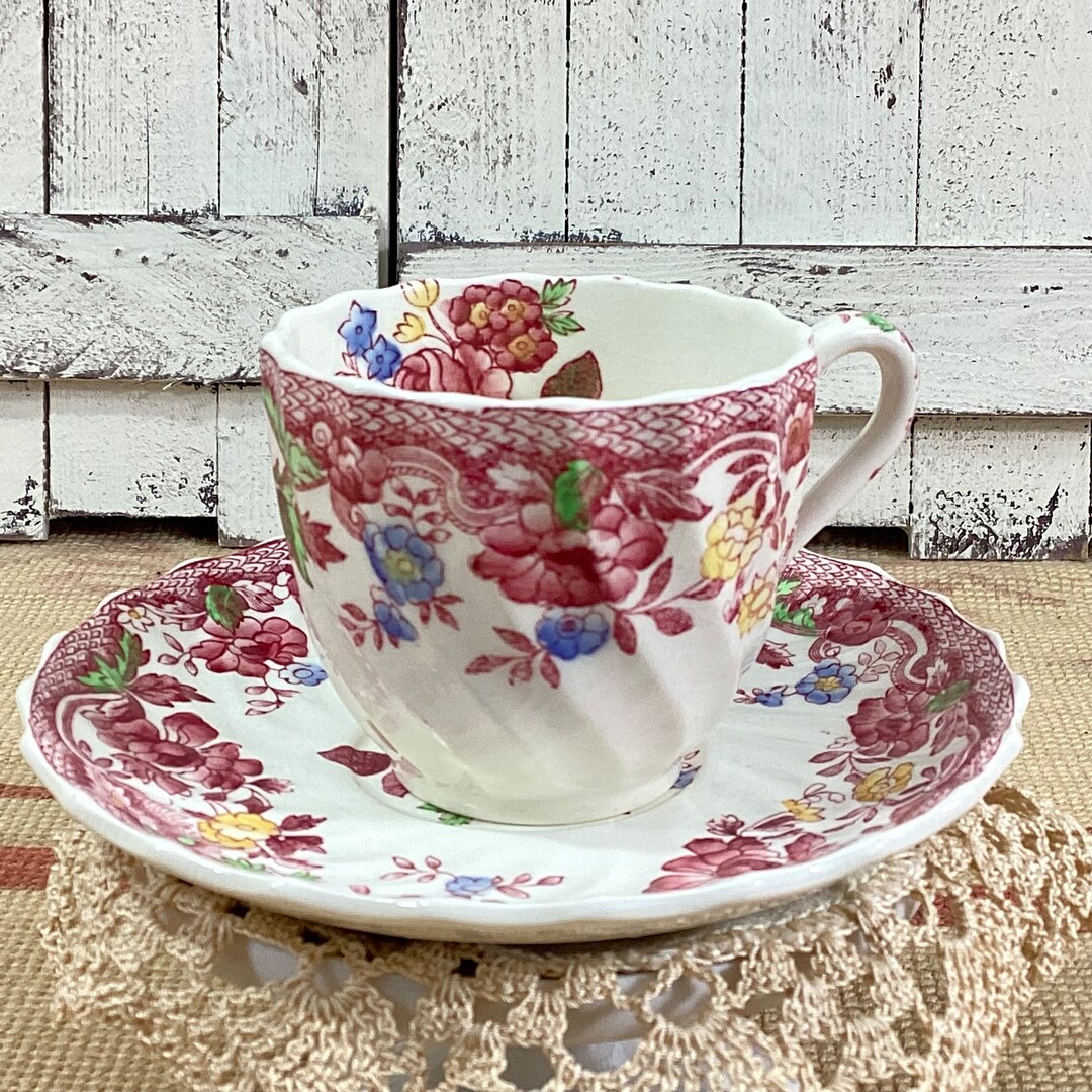 Copeland Spode Demitasse Cup and Saucer: Spode’s Garden Pattern - Etsy
