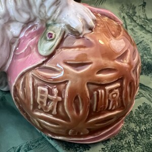 Staffordshire Dog With Ball, English Majolica King Charles Spaniel With ...