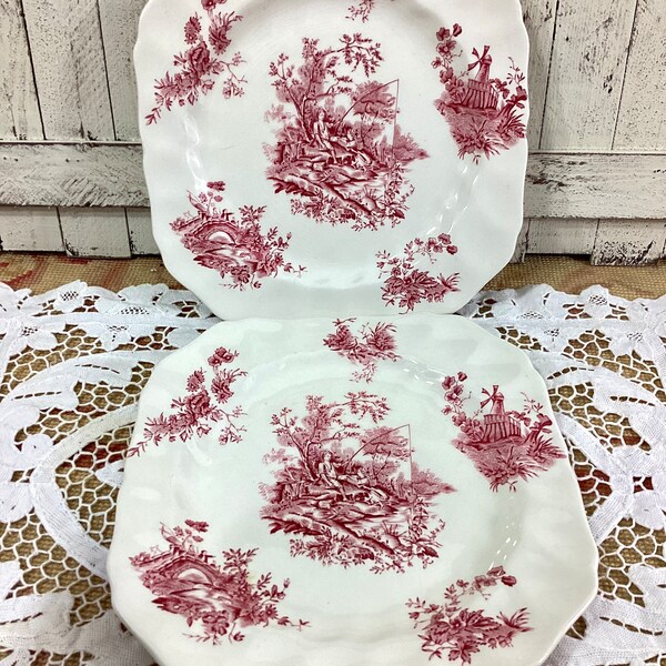 Toile Plates - Etsy