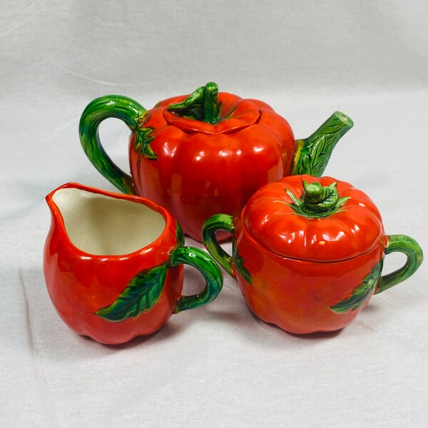 Tomato Tea Pot - Etsy