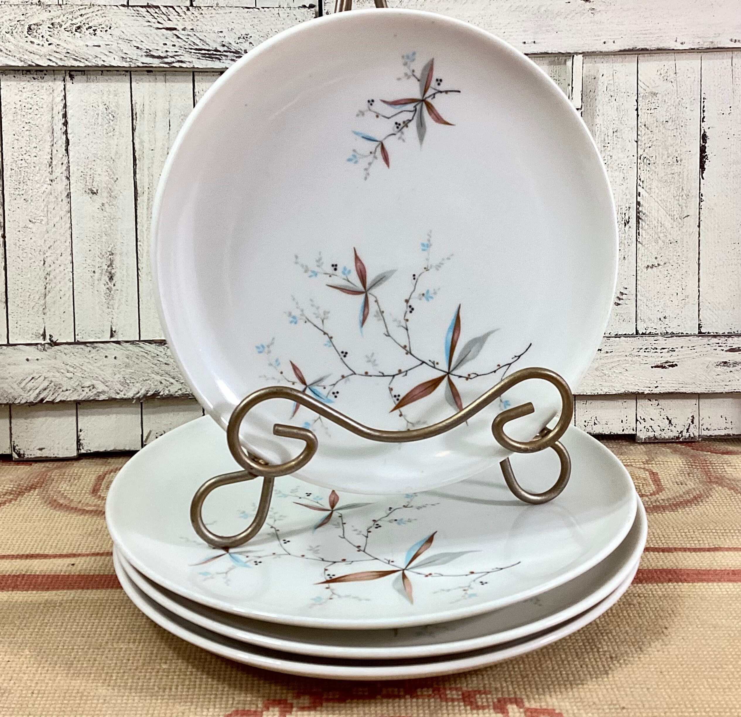 Vintage Syracuse China Plates: Finesse Atomic Dinnerware Set - Etsy