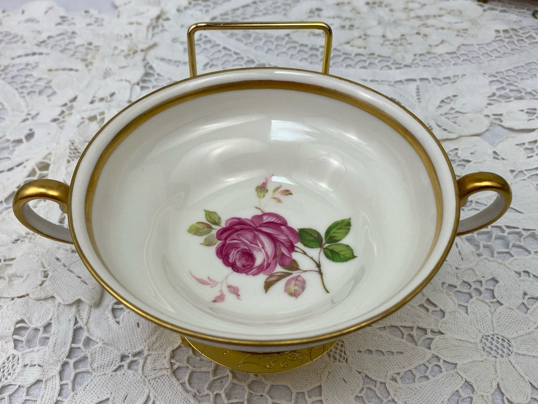 Rosenthal Dolly Madison Pattern, Set of Two Cream Soups. Footed Shape ...