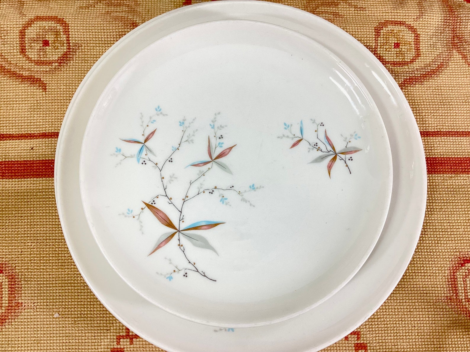 Vintage Syracuse China Plates: Finesse Atomic Dinnerware Set - Etsy